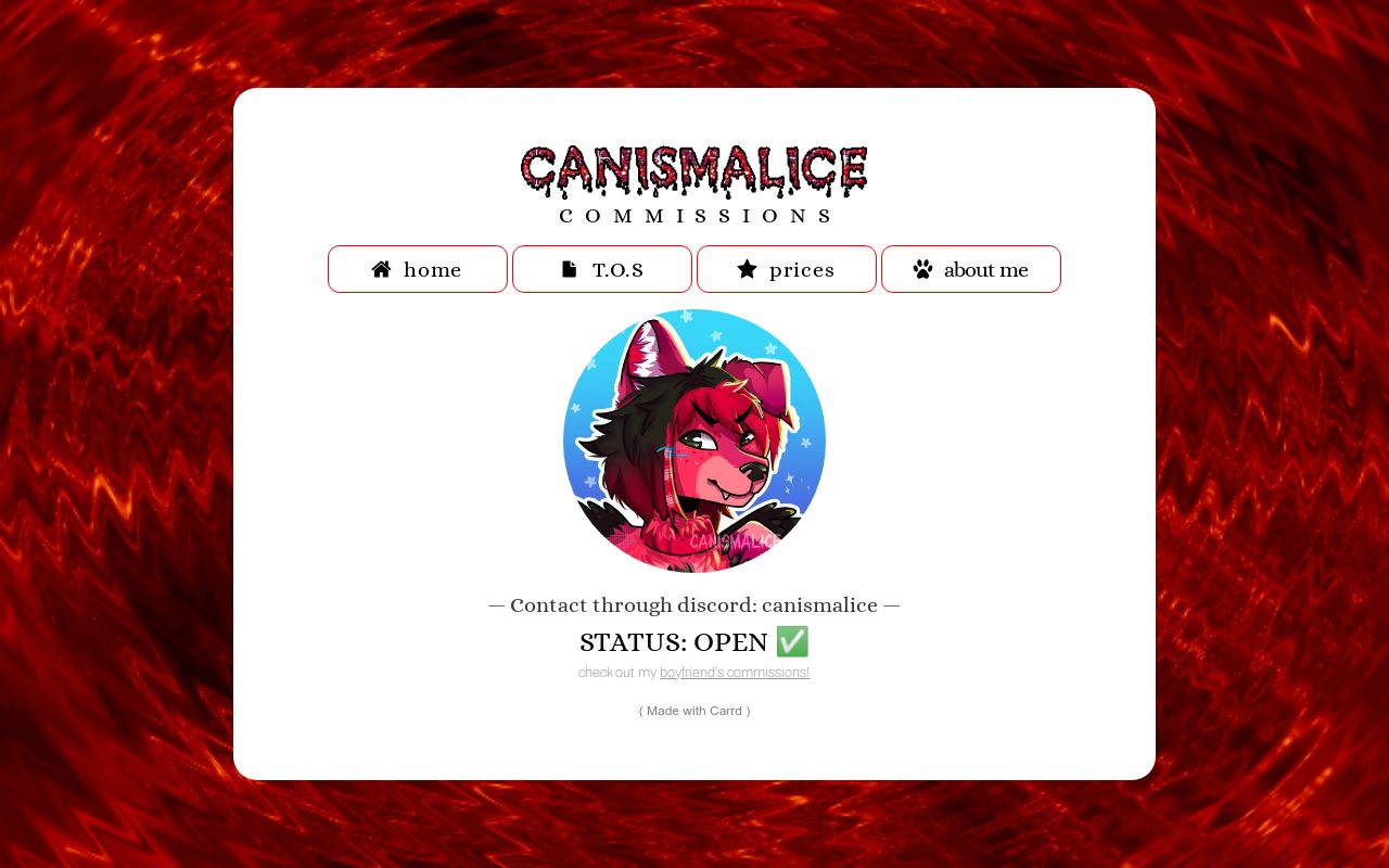 Canismalice Commission